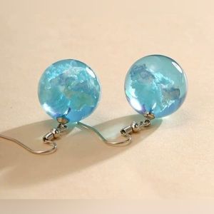 Jewelry | Soaring Above Cloudy Skies Sky Blue Marble Orb Sphere Ball ...